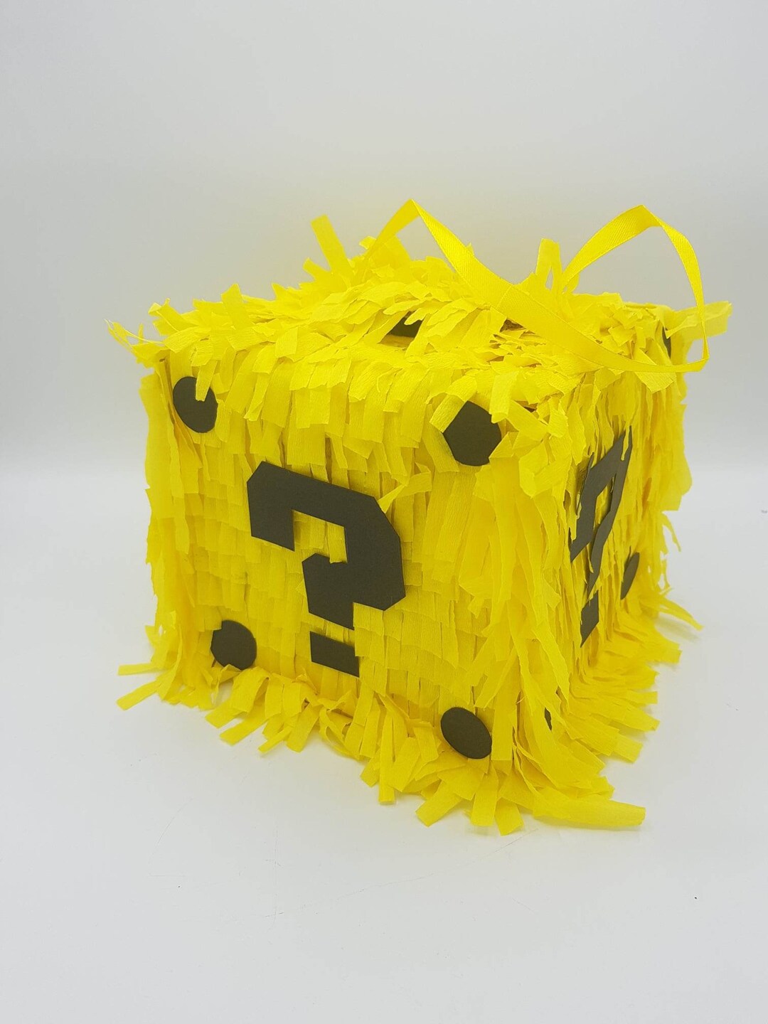 Mystery Block Piñata Mario Bros Question Block Cube - Etsy