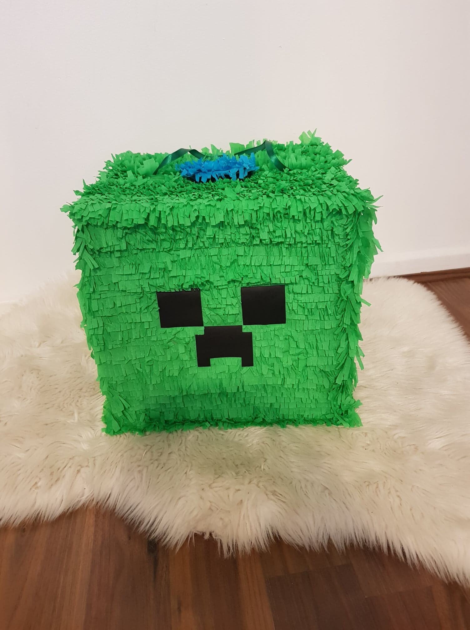 Minecraft Creeper Inspired Birthday Party Pinata - Etsy UK