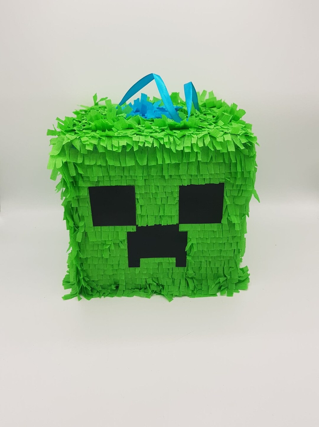 Pinata Minecraft Inspired 20cm Creeper Cube Birthday Pinata - Etsy