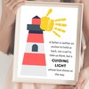 Father's Day Lighthouse Handprint Art, Gift for Dad From Kids Toddler ...