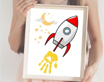 Father's Day Lighthouse Handprint Art, Gift for Dad From Kids Toddler ...