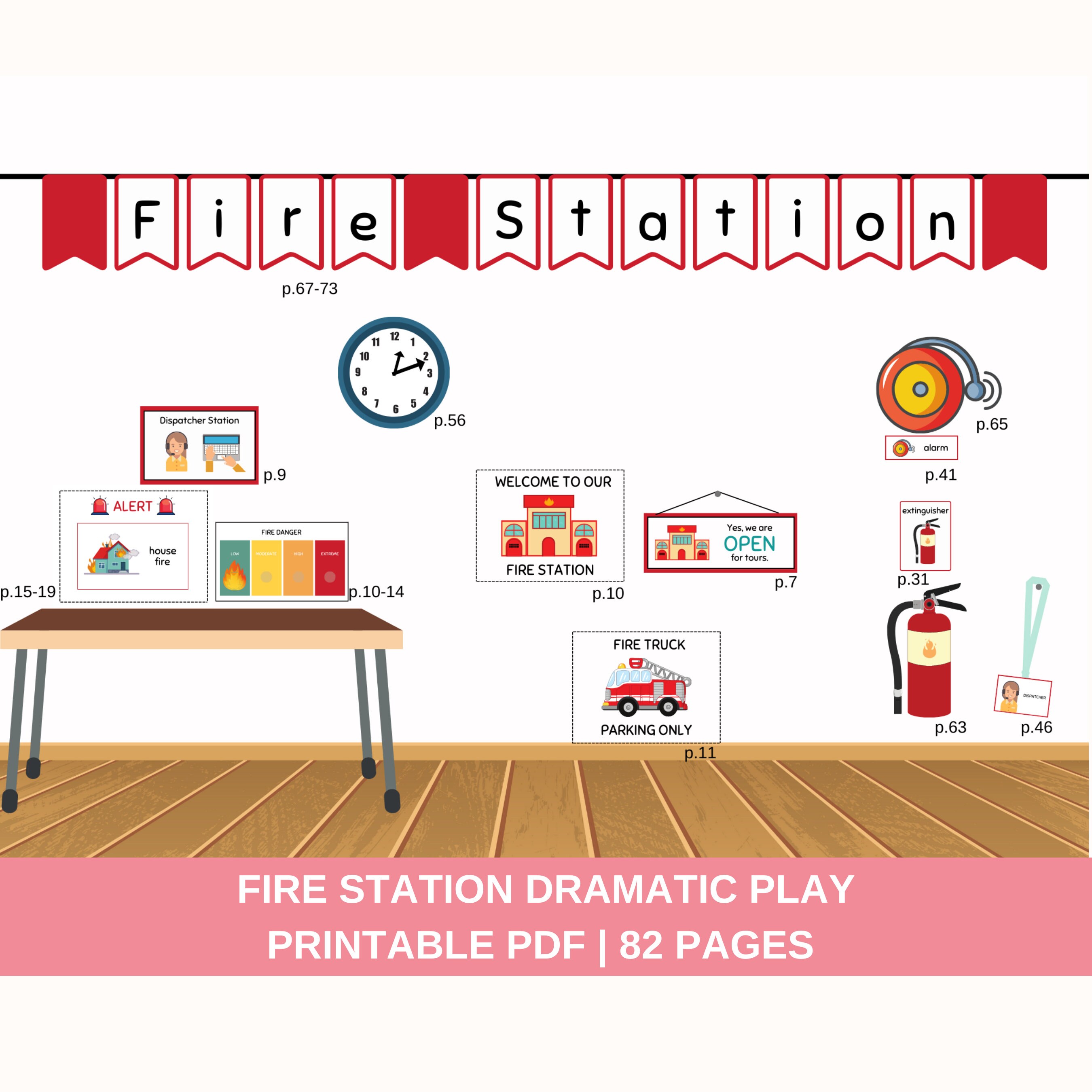 Fire Station Dramatic Play, Firefighter Pretend Play, Preschool Daycare ...