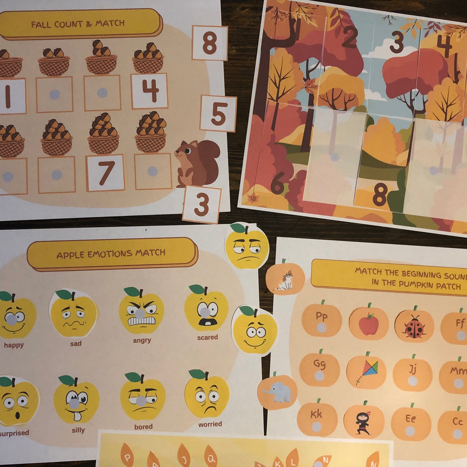 Fall Busy Book fall Activity Binder Preschool Kindergarten - Etsy