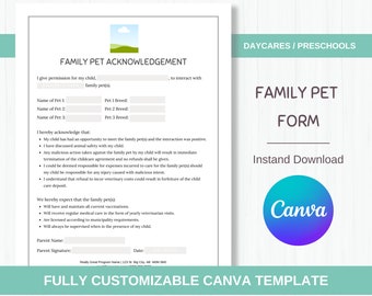 Transportation Permission Agreement Form, Canva Template, Fully ...