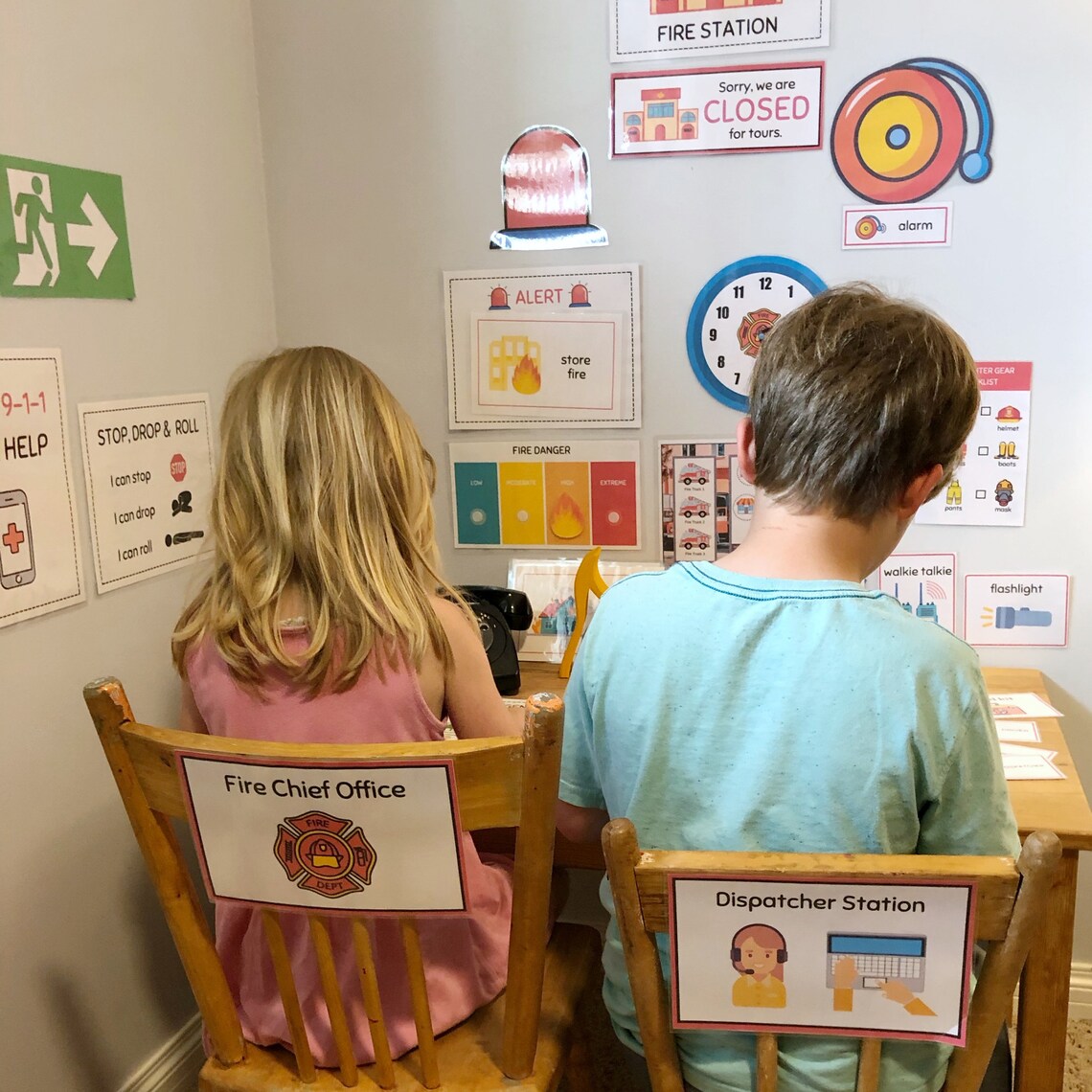 Fire Station Dramatic Play, Firefighter Pretend Play, Preschool Daycare ...