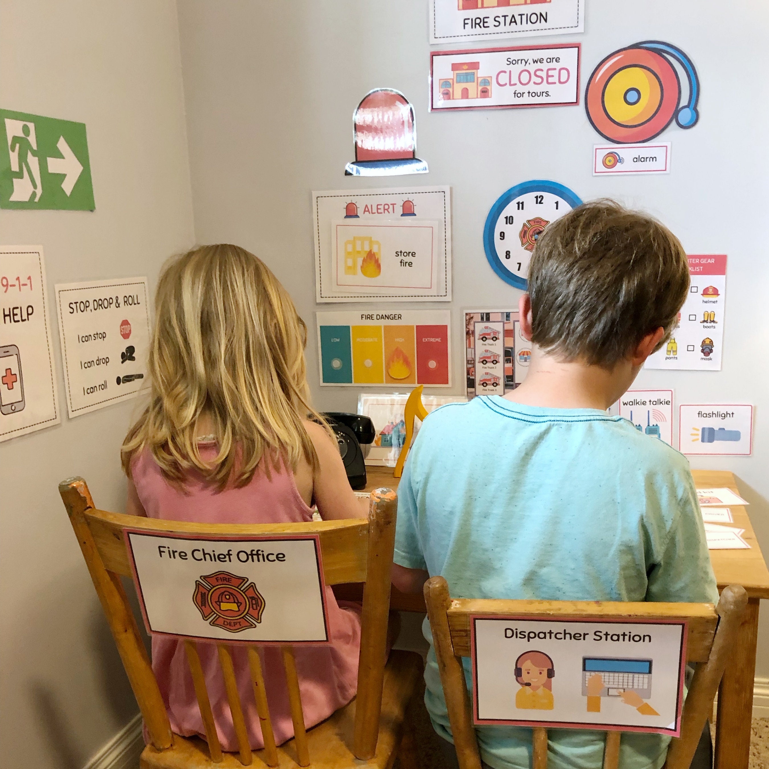 Fire Station Dramatic Play, Firefighter Pretend Play, Preschool Daycare ...