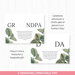 Father's Day Handprint Art, Daddy Heartfelt Poem, Keepsake Craft DIY ...