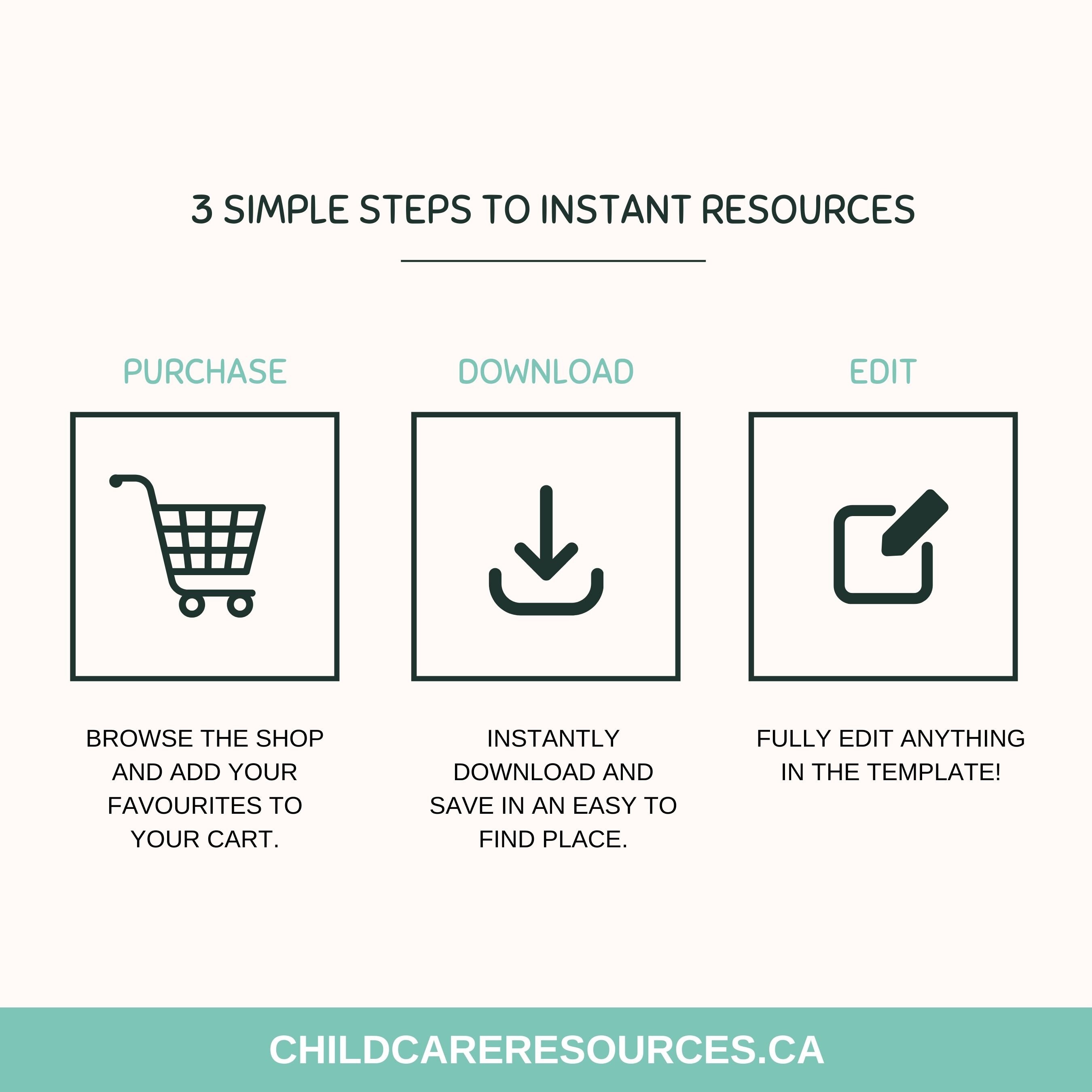 Printable Daycare Policy Template Editable Parent Handbook Etsy