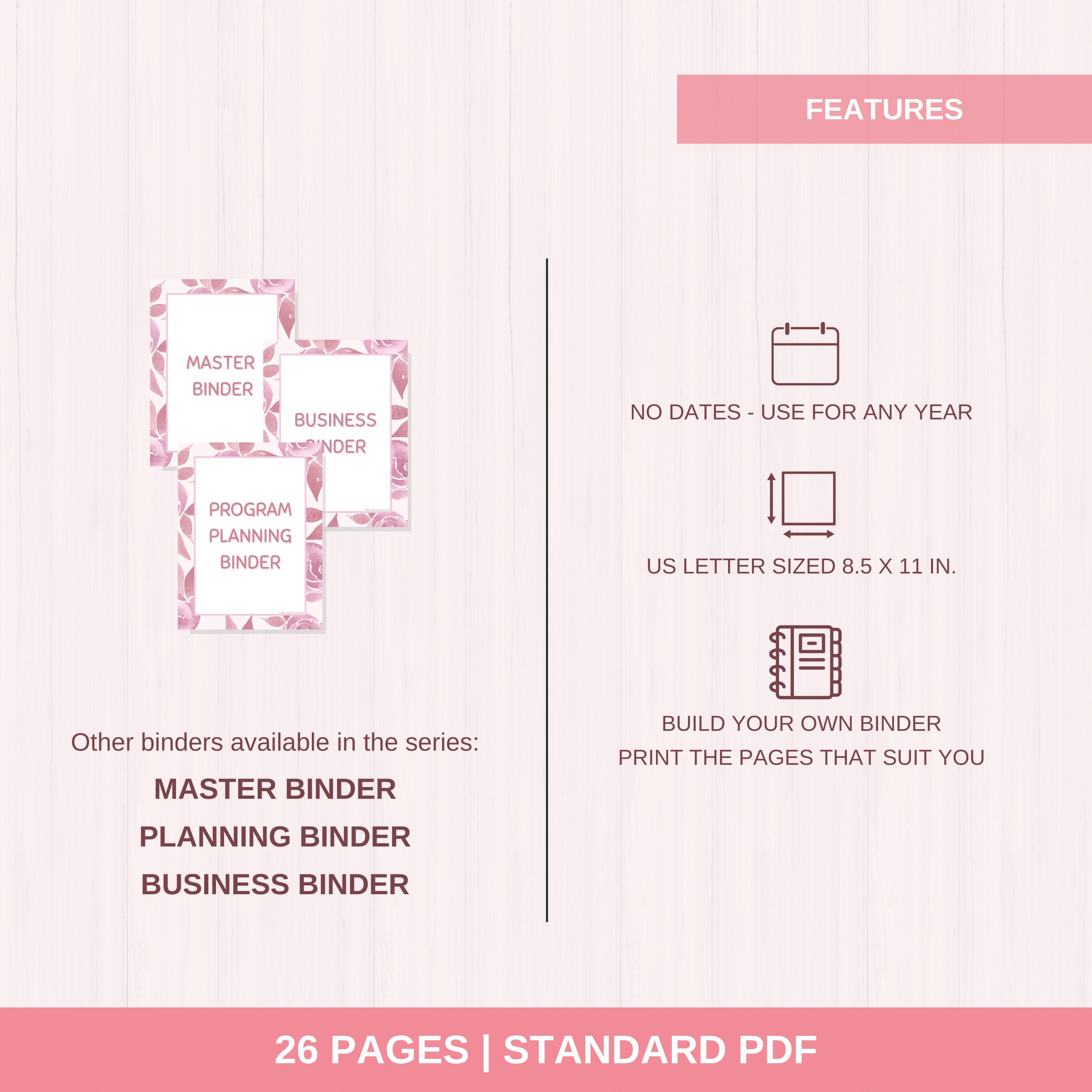 Home Daycare Interview Binder, Pink Floral, Interviewing Organizer ...