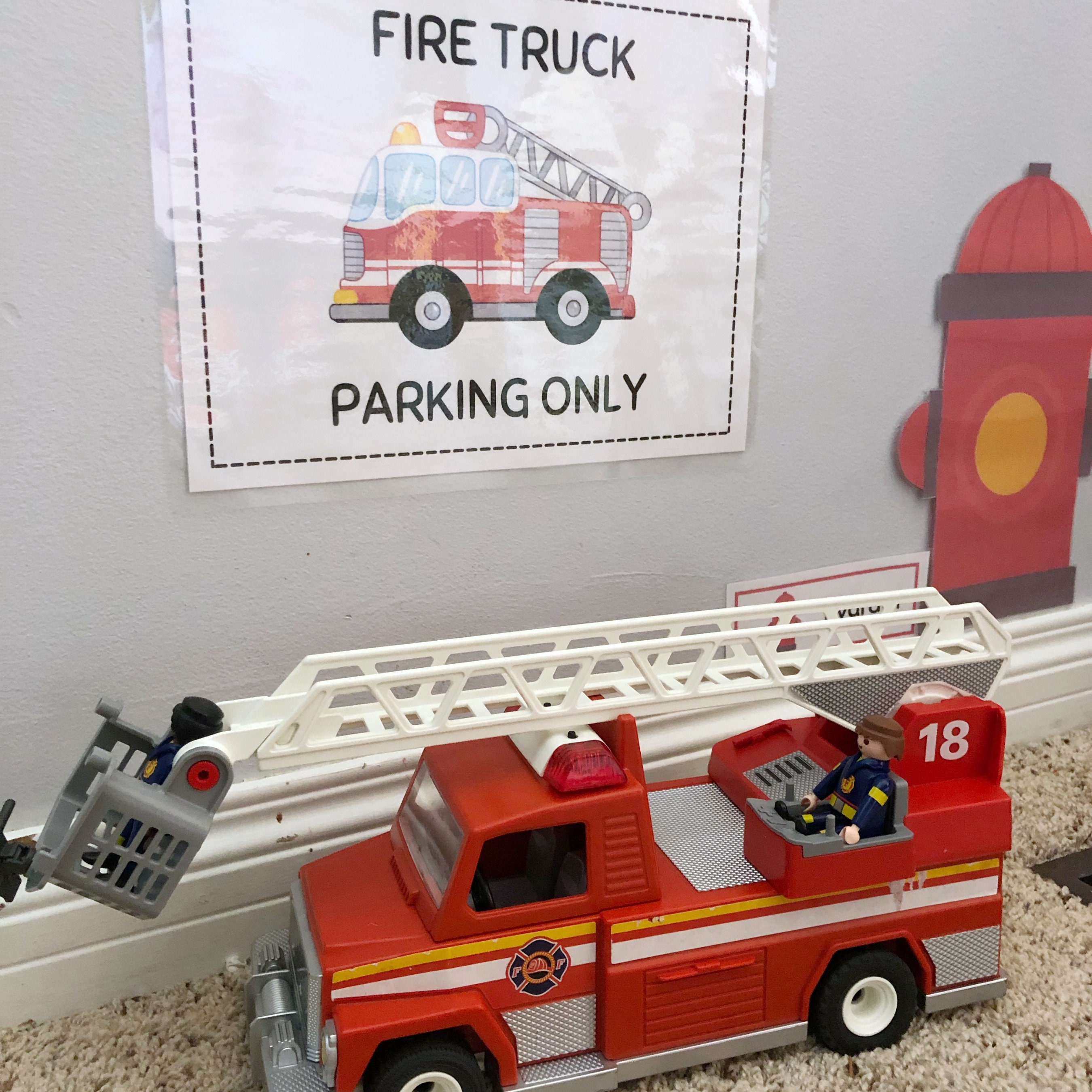 Fire Station Dramatic Play, Firefighter Pretend Play, Preschool Daycare ...