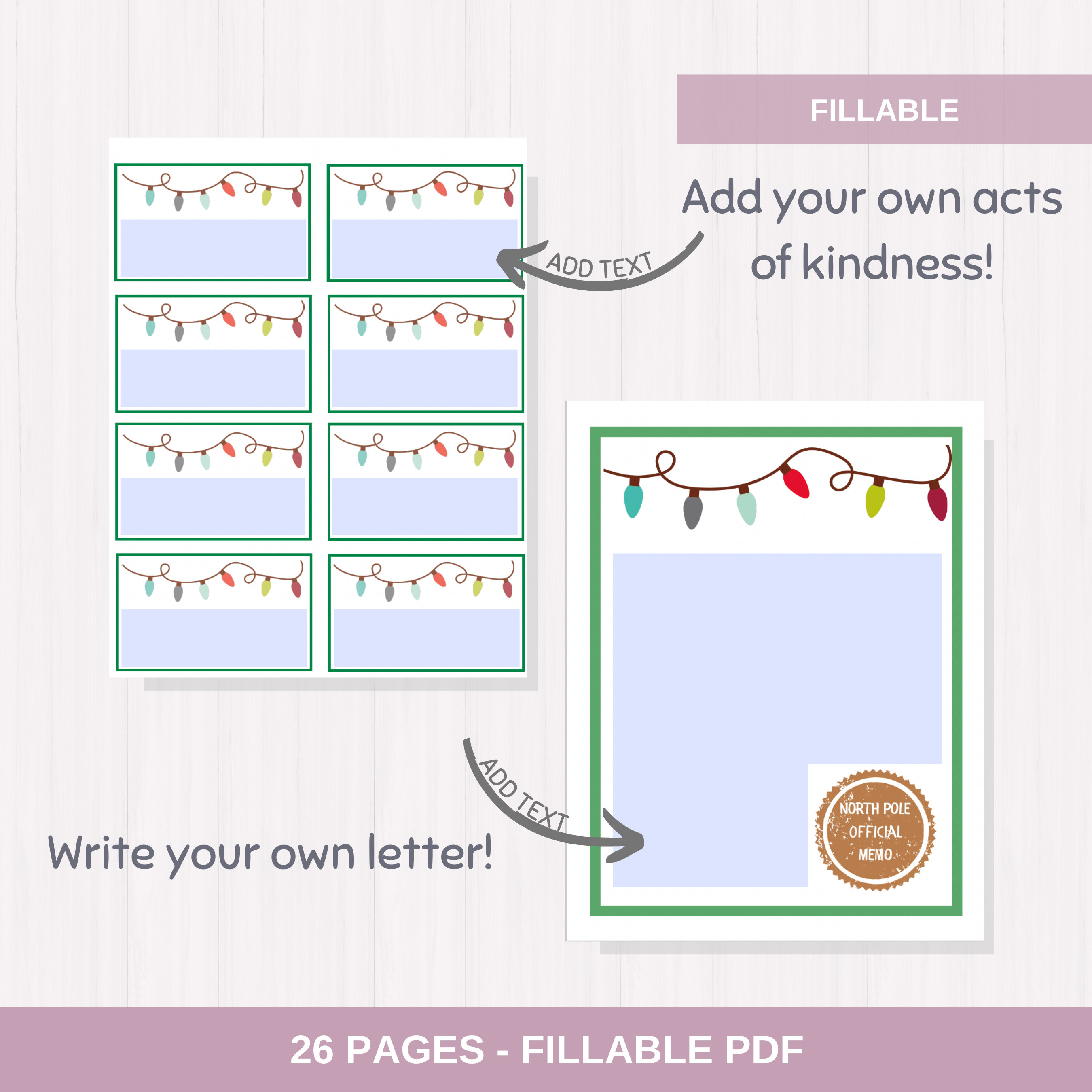 Christmas Elf Printable Prop Activity Bundle, Kindness Challenge, Elf ...