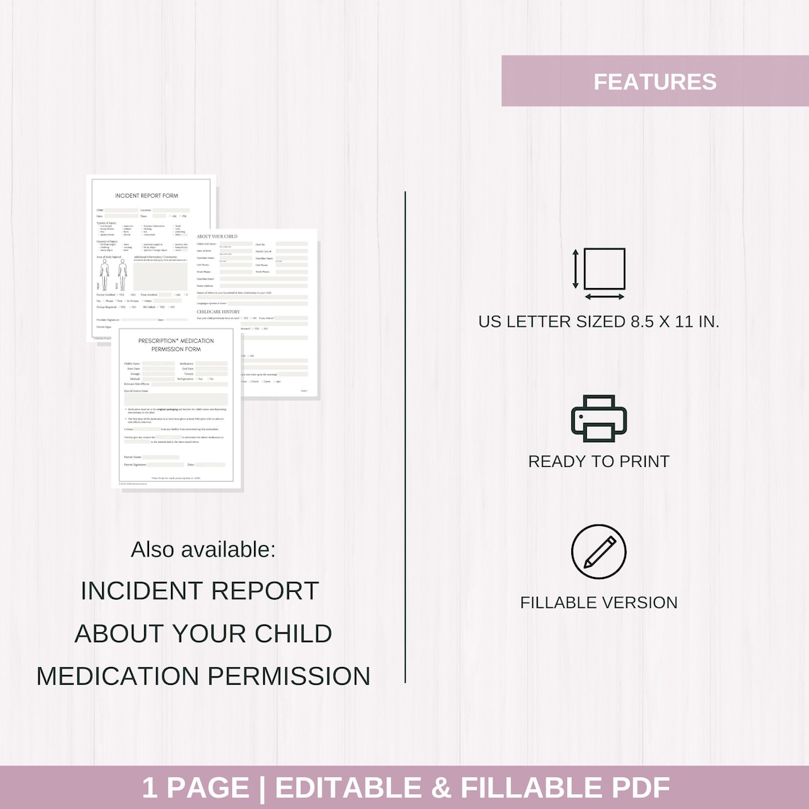 Home Daycare Backup Provider Waiver Form, Substitute Provider, Daycare ...