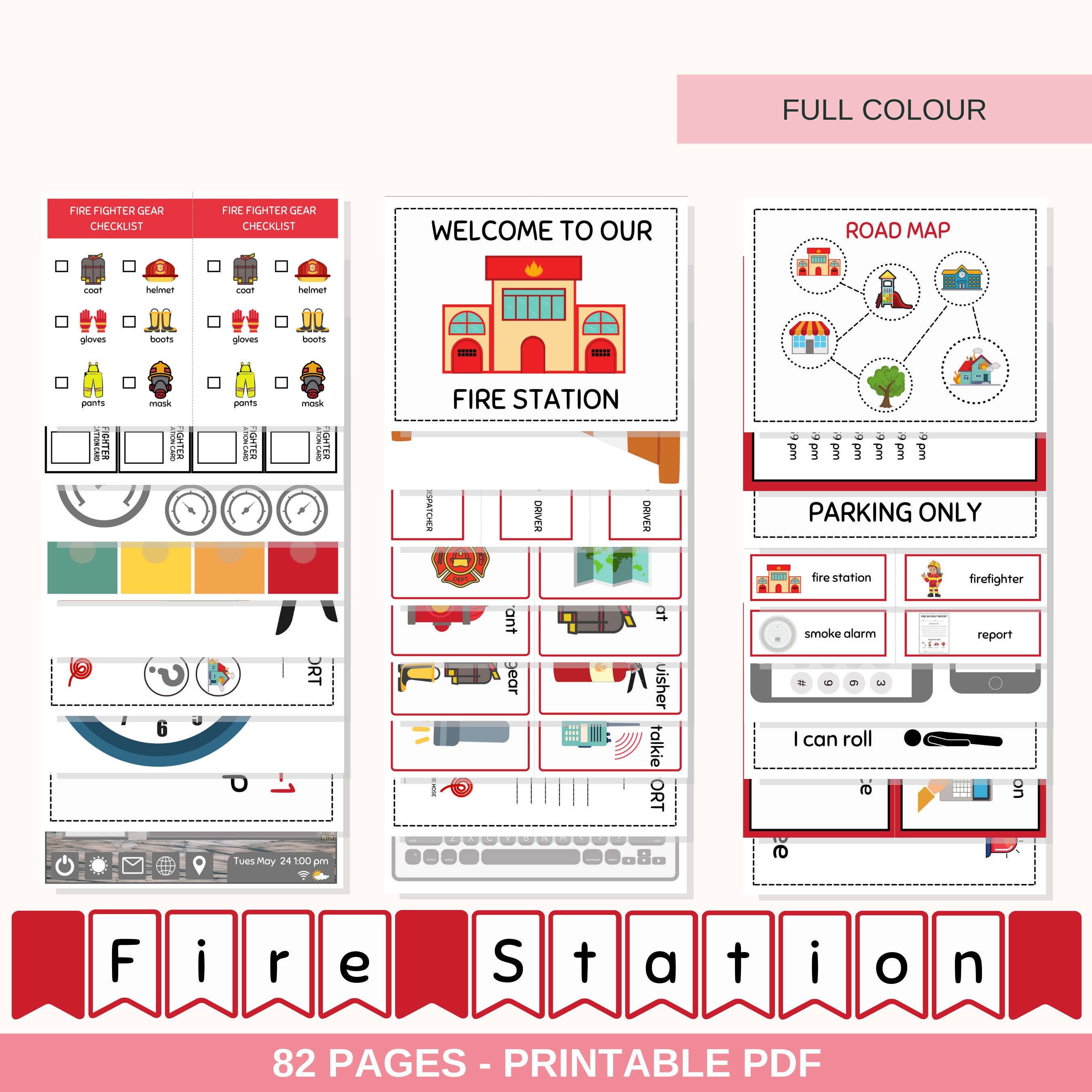 Fire Station Dramatic Play, Firefighter Pretend Play, Preschool Daycare ...