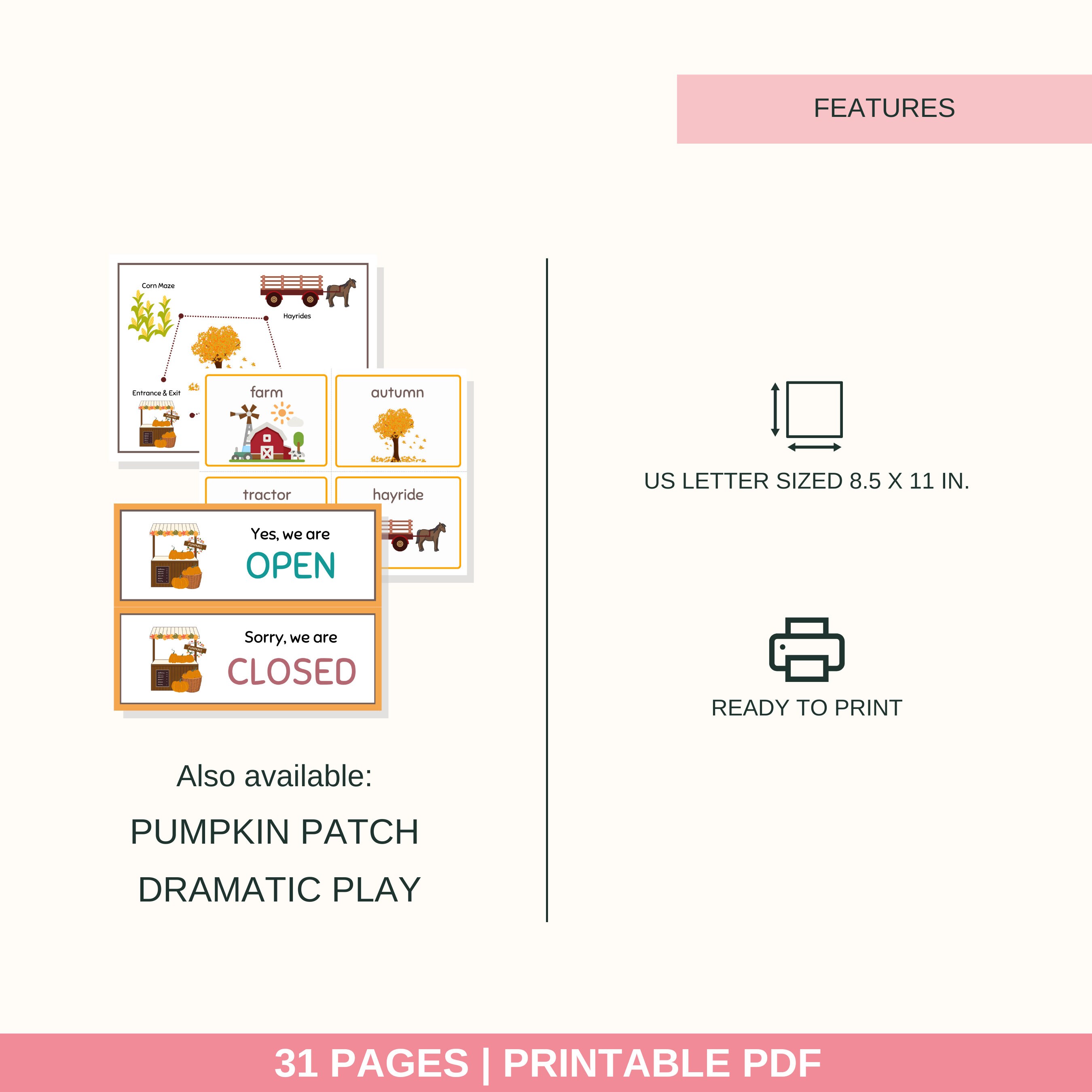 Fall Busy Book fall Activity Binder Preschool Kindergarten - Etsy