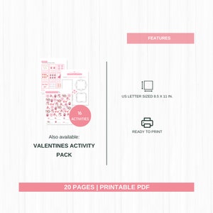 Valentine Number Mats, Learn to Count Numbers 1-20, Tracing Activity ...