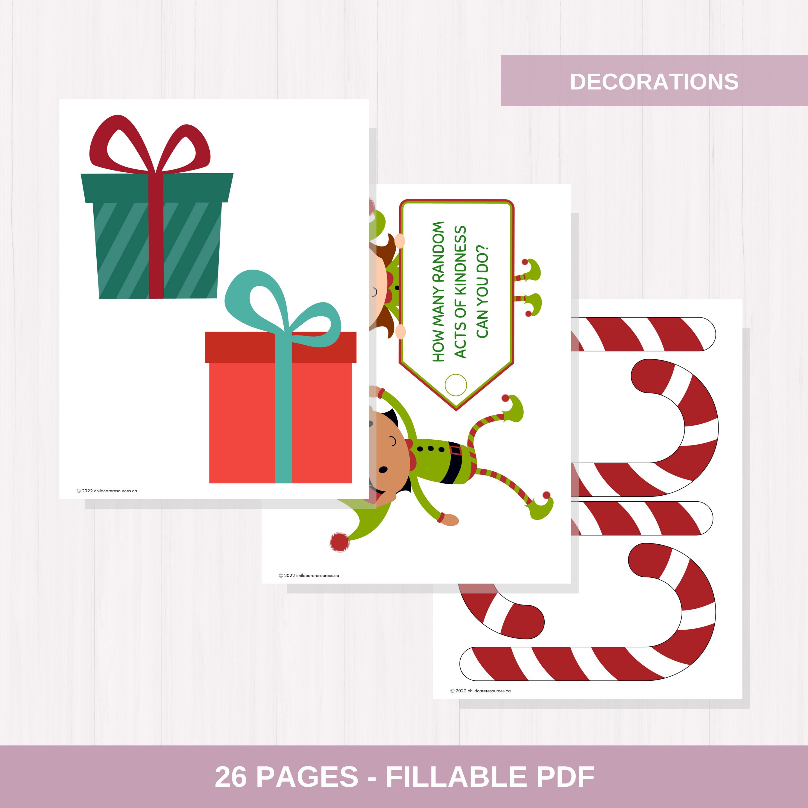 Christmas Elf Printable Prop Activity Bundle, Kindness Challenge, Elf ...