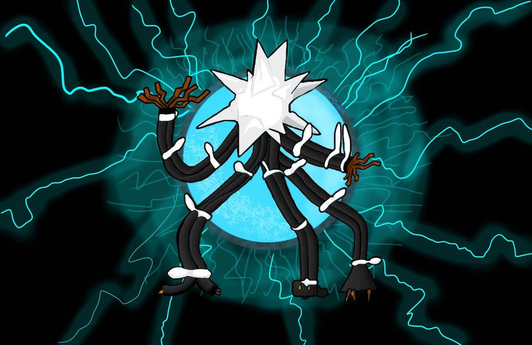 Xurkitree Pokemon Fan Art Drawing A4 Print - Etsy