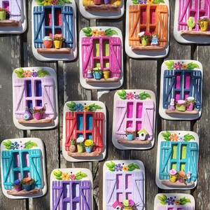Handmade Ceramic Unique Windows,hand-painted Gift Idea,terracotta ...