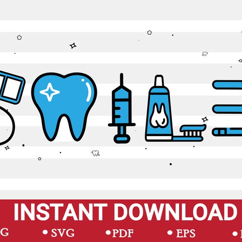 Dentist SVG Dentist Gift Smile SVG Dental Hygienist - Etsy