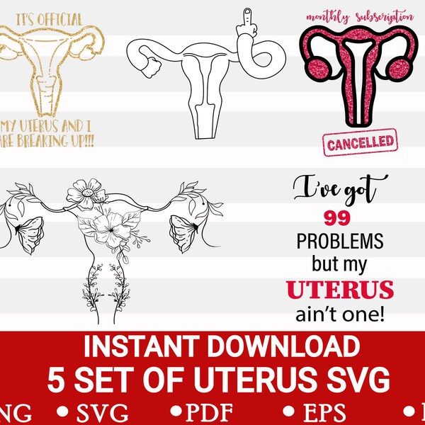 Uterus Middle Finger Svg - Etsy