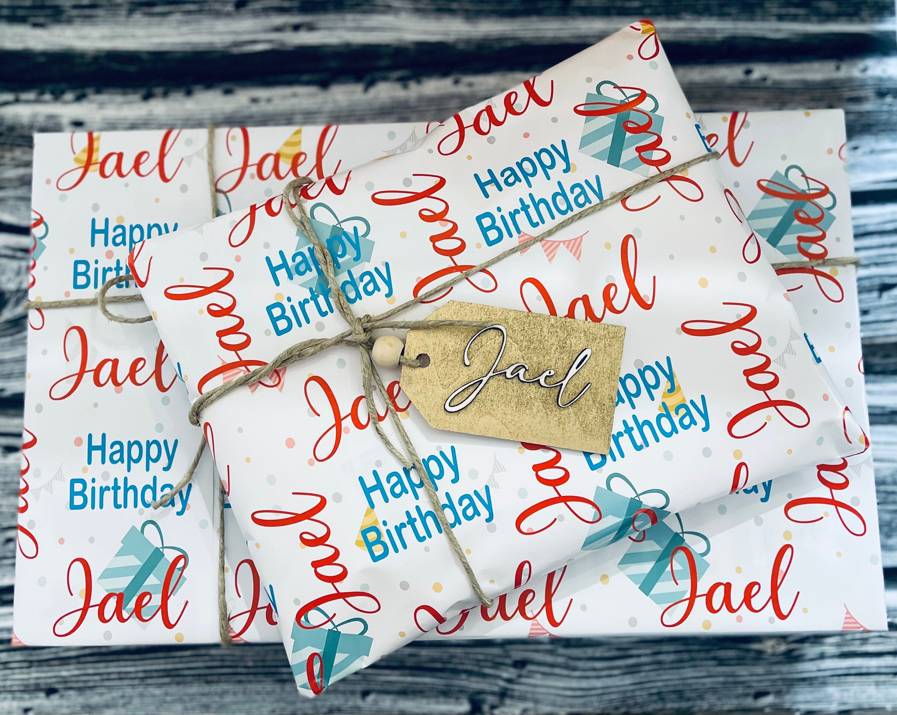 Personalized Gift Wrapping Paper 24 X 20 Inches / - Etsy