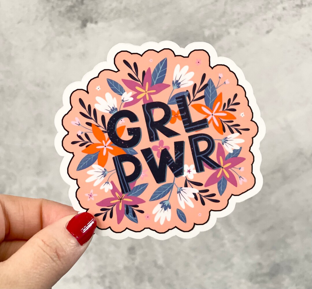 Sticker - Girl Power Sticker, Girl Pwr Sticker, Motivational Quote ...