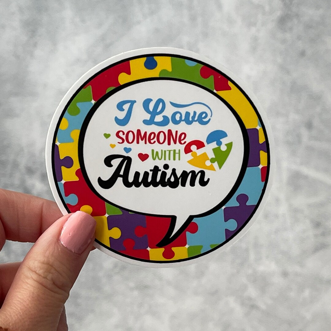 Autism Awareness I Love Someone With Autism Vinyl - Etsy
