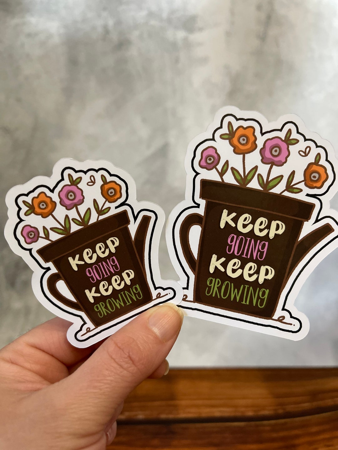 Sticker - Motivational Quote Sticker | Keep Growing - Etsy