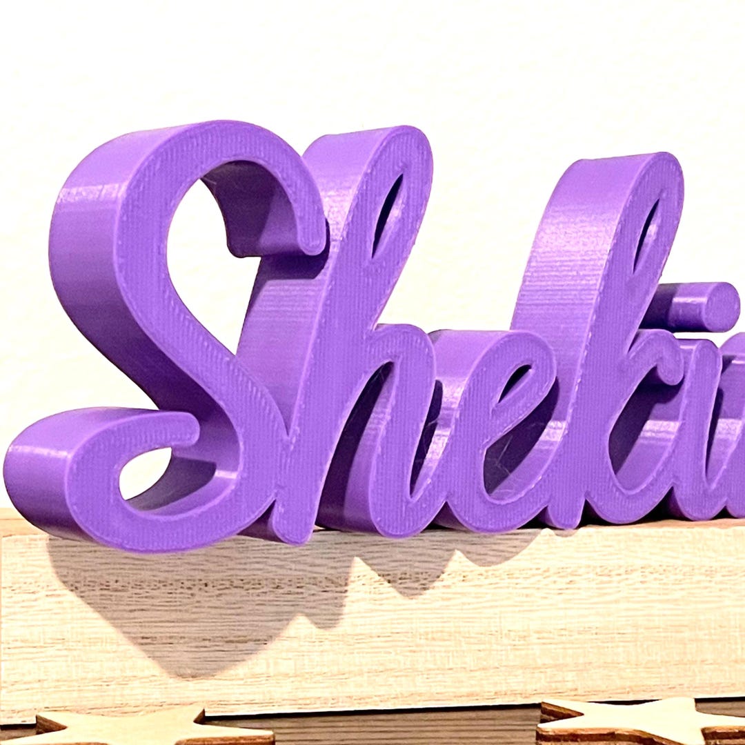 Personalized 3D Printed Name Sign: Eco-friendly PLA Custom Decor - Etsy UK