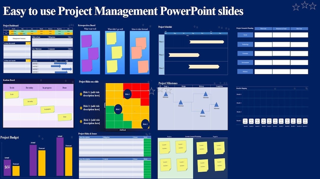 Project Management Powerpoint Slides That Are Simple, Stylish and Easy ...