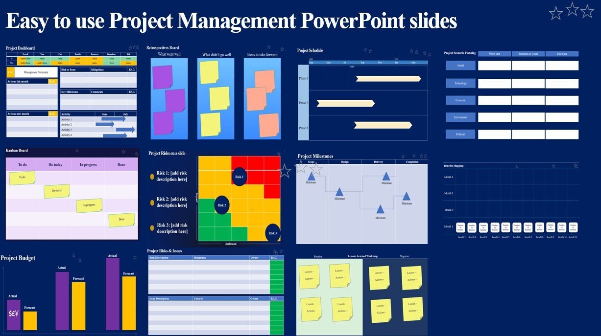 Project Management Powerpoint Slides That Are Simple, Stylish and Easy ...