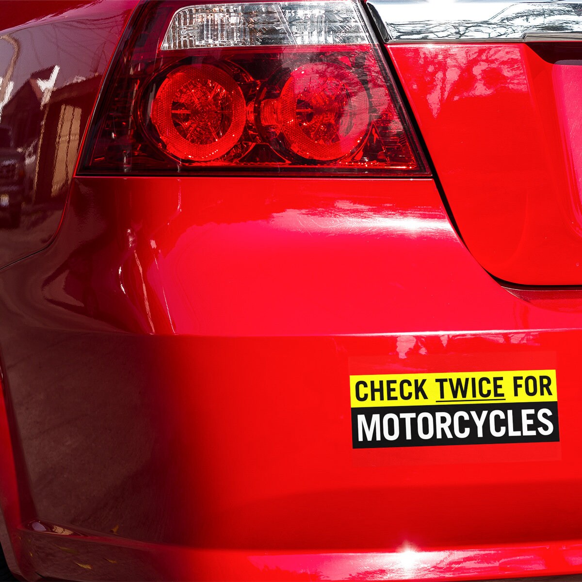 Check Twice for Motorcycles Bumper Sticker Multiple Sizes by Checktwice ...