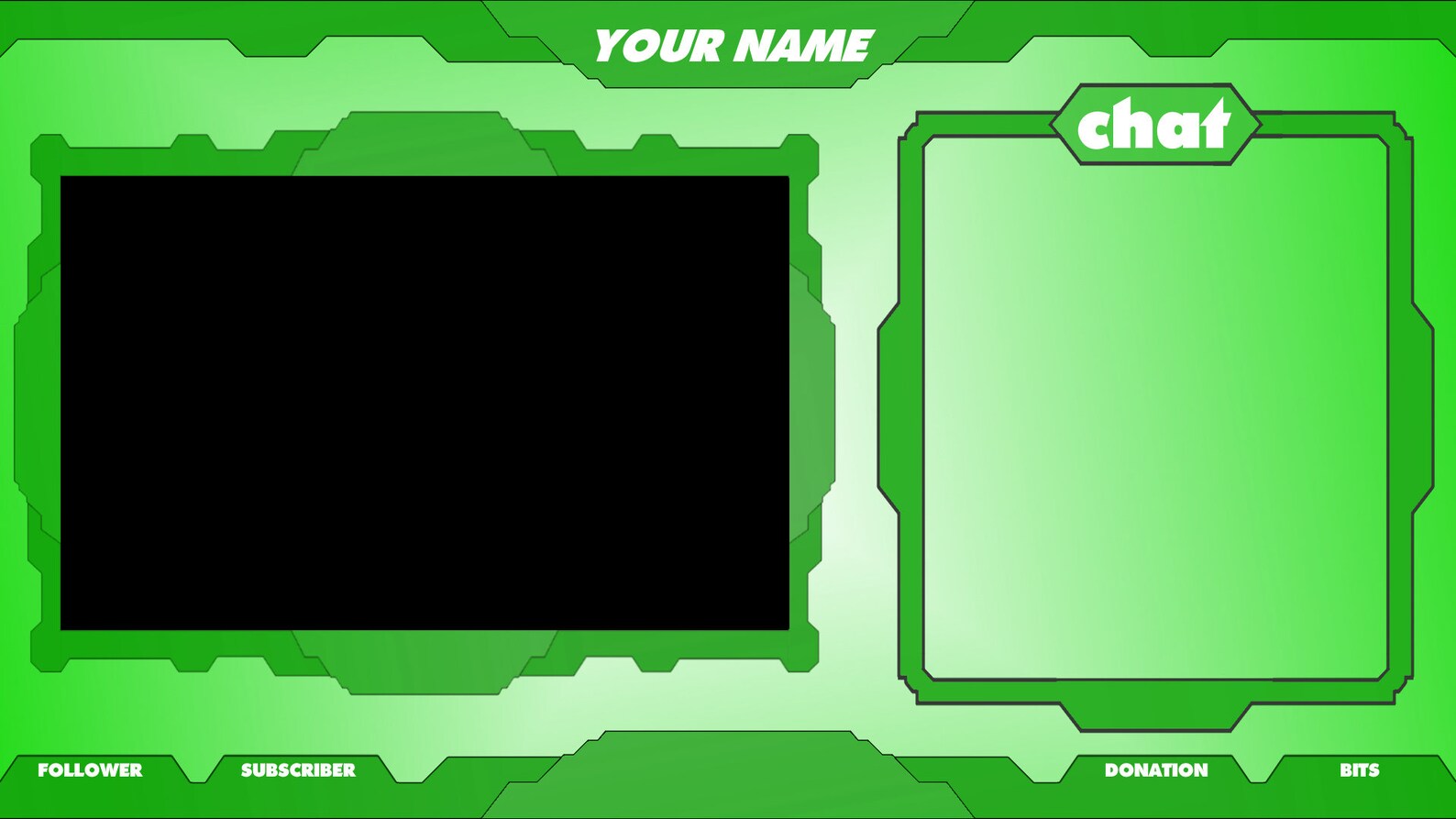 Simple Block Stream Overlay Package - Etsy