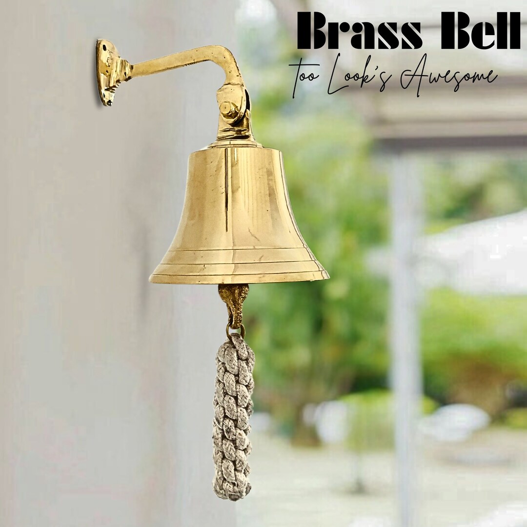 Personalized Brass Door Bell. Engraved With Your Message Perfect for ...