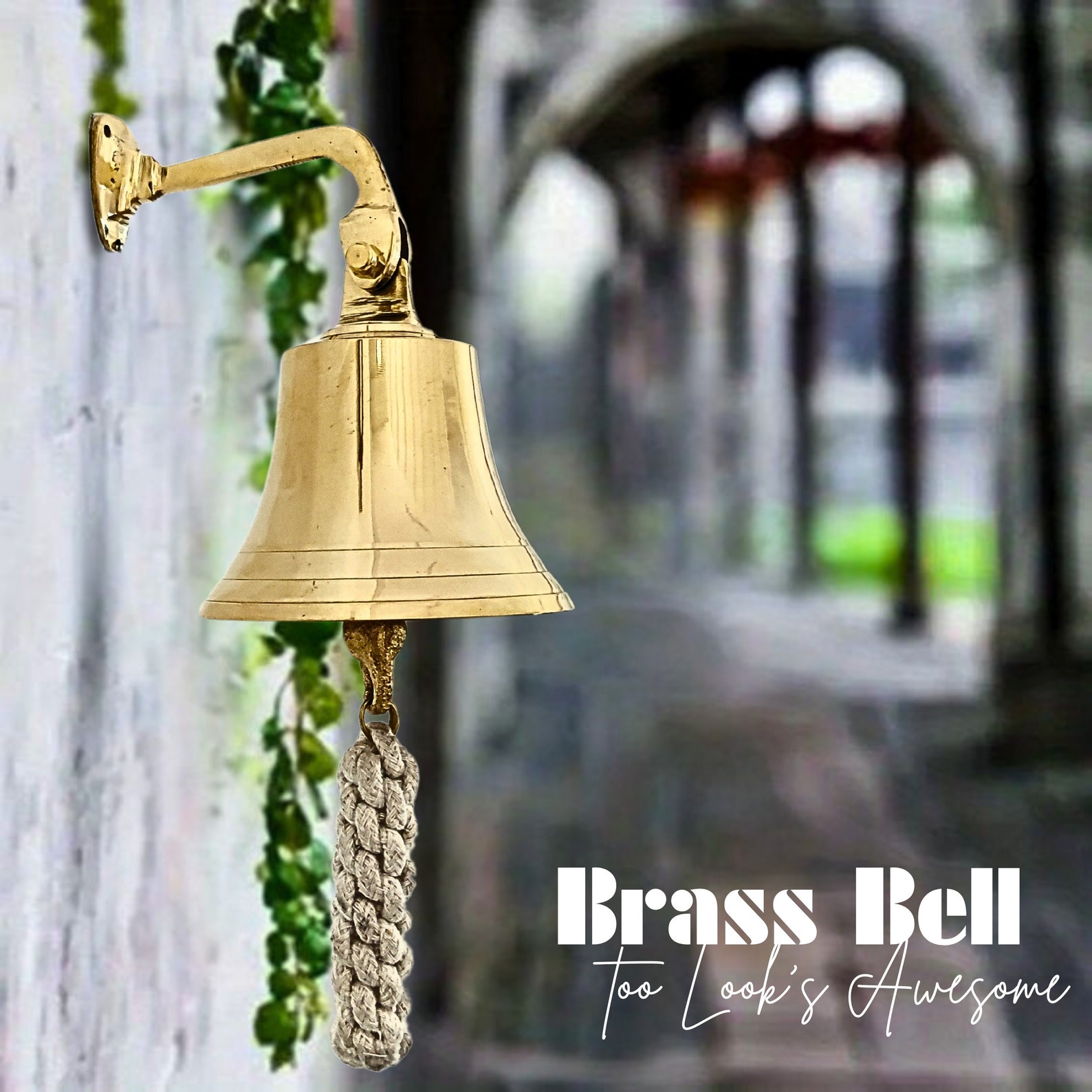 Personalized Brass Door Bell. Engraved With Your Message Perfect for ...