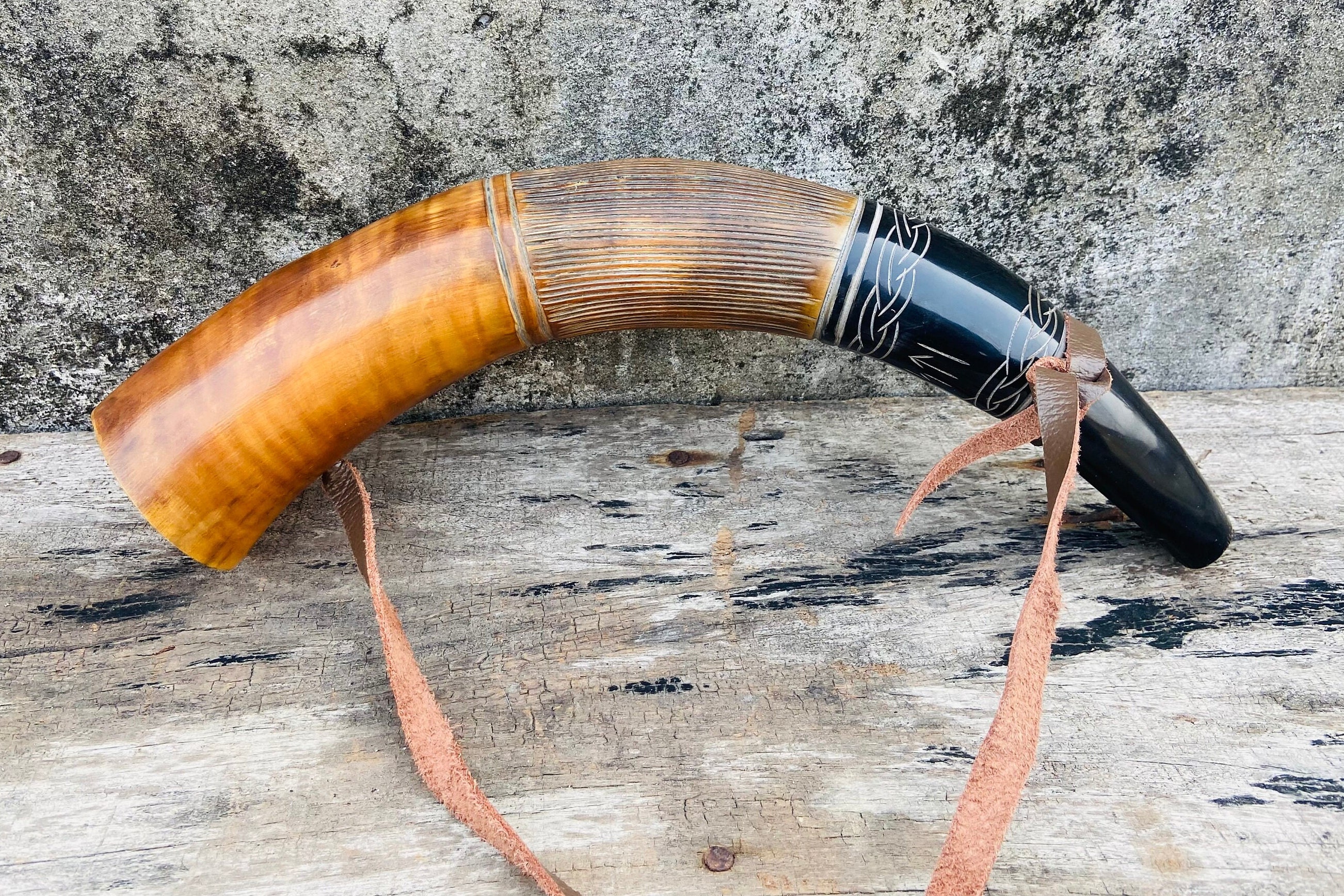 Viking Blowing Cow Horn Whistle Medieval Bull Sounding Horn - Etsy