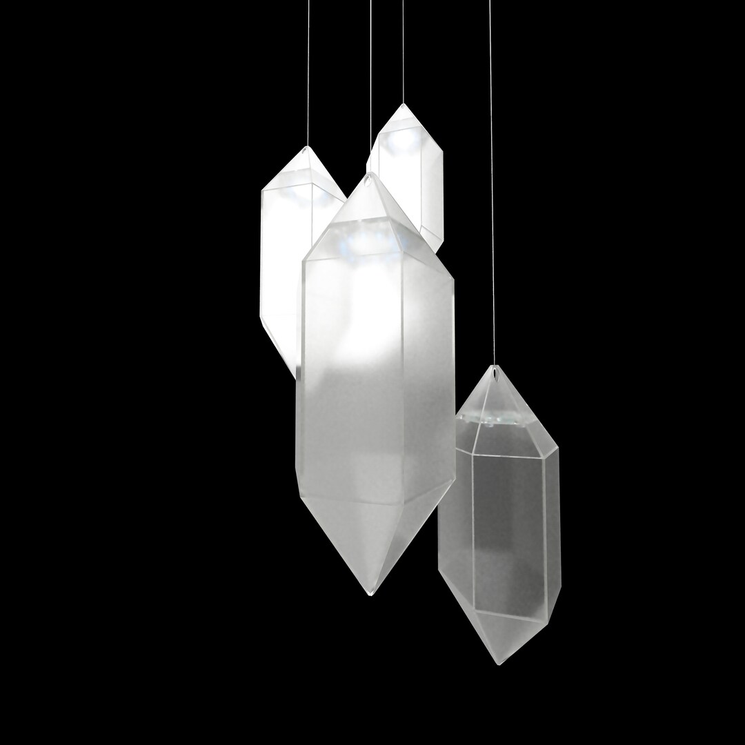 4 Large LED Crystals With Many Built in and Custom Colors to Chose From ...