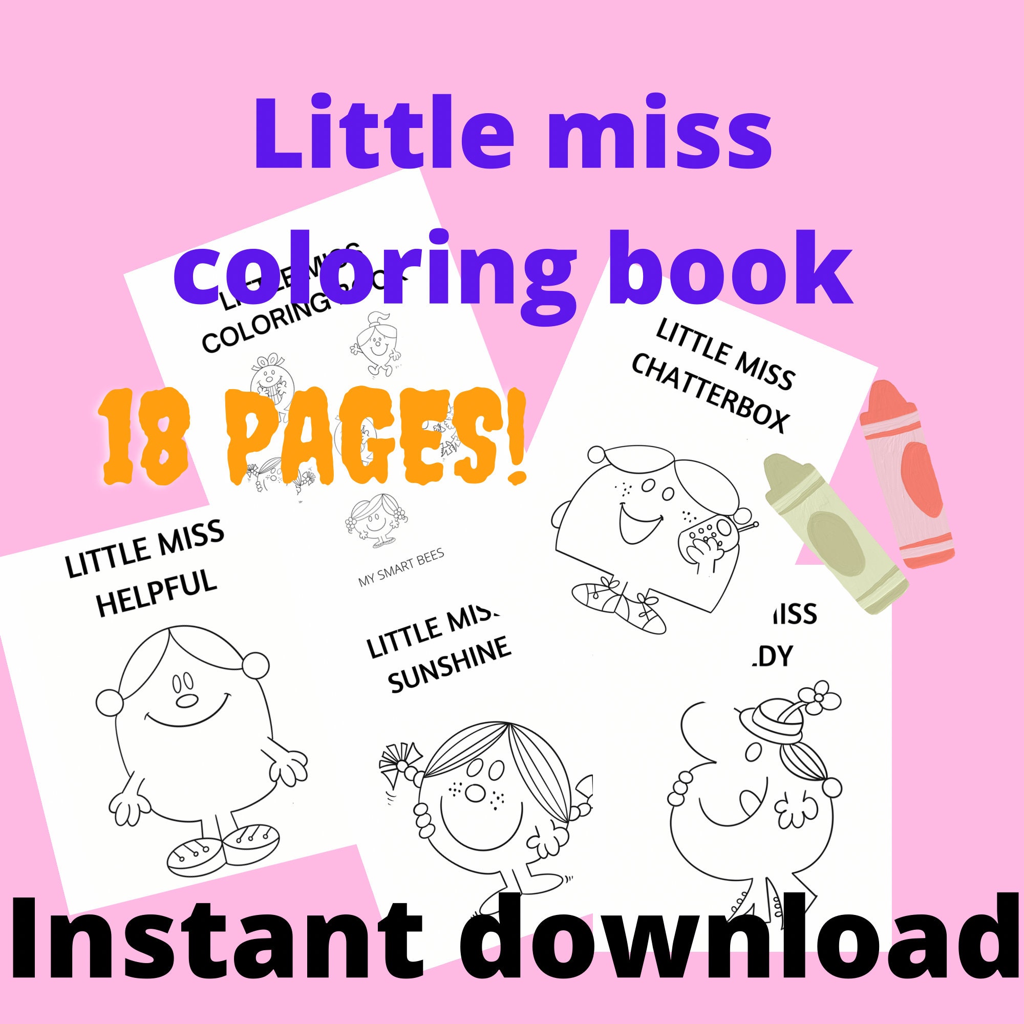 Printable Little Miss Coloring Pages