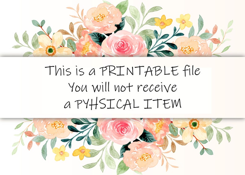 Floral Journal Pages Printable Stationery Paper Lined and | Etsy