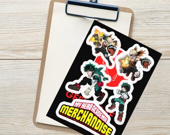 My Hero Academia Sticker Sheet - Etsy