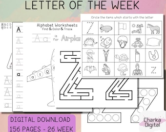 Letter of the Week Recognition Letter C Activities Alphabet - Etsy