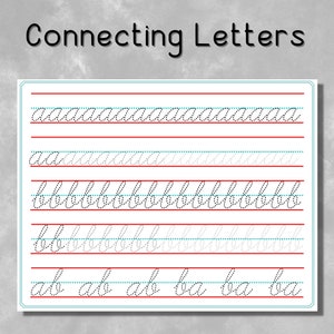 Printable Cursive Alphabet Tracing Practice Sheets, Cursive ...
