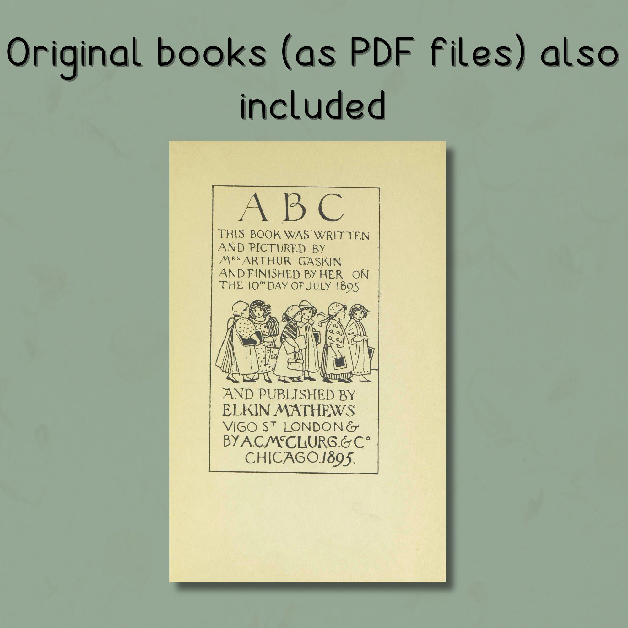Vintage 1895 'ABC an Alphabet' Children's Book, Printable Antique ...
