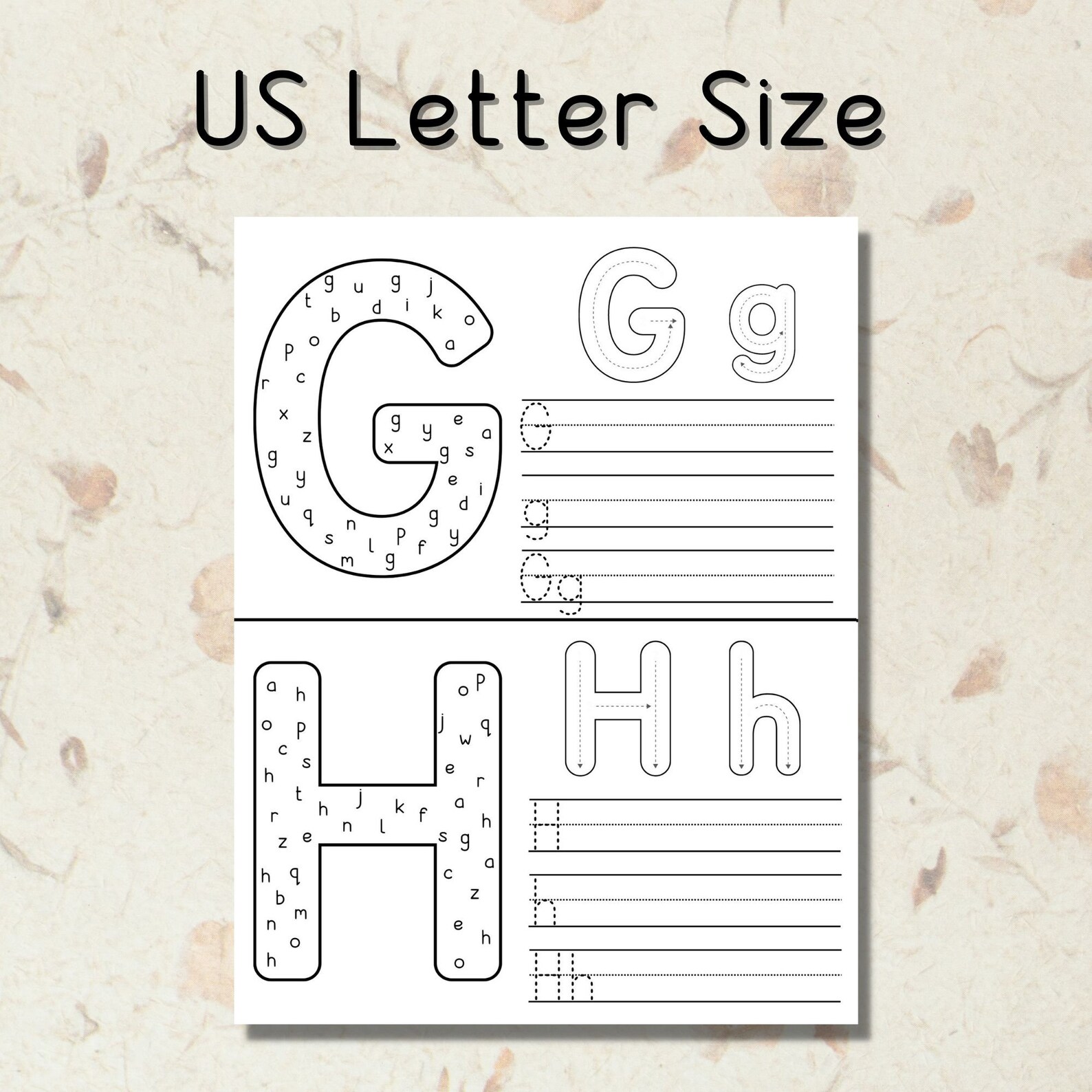 Printable Find and Trace and Write Alphabet Worksheets, Handwriting ...