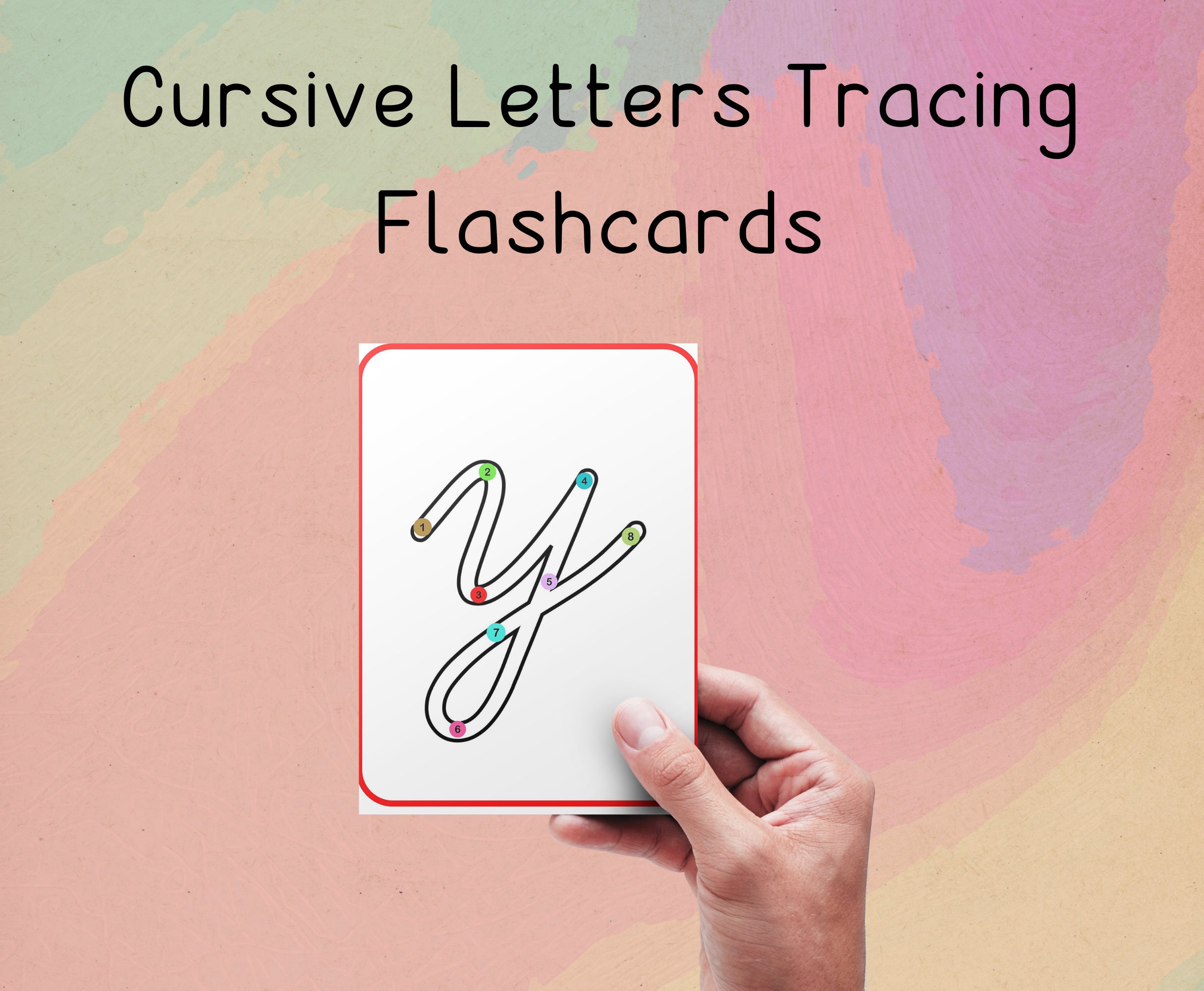 Printable Cursive Alphabet Flashcards, Handwritting Practice Cards ...