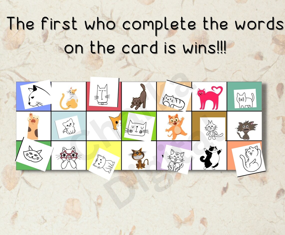 Printable Pre-primer Dolch Sight Words Bingo, Preschool Educational ...