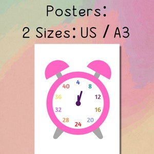 Printable Skip Counting Posters and Flashcards, Multiplication Activity ...