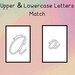 Cursive Alphabet Matching Flashcards, Printable Cursive Letters Tracing ...