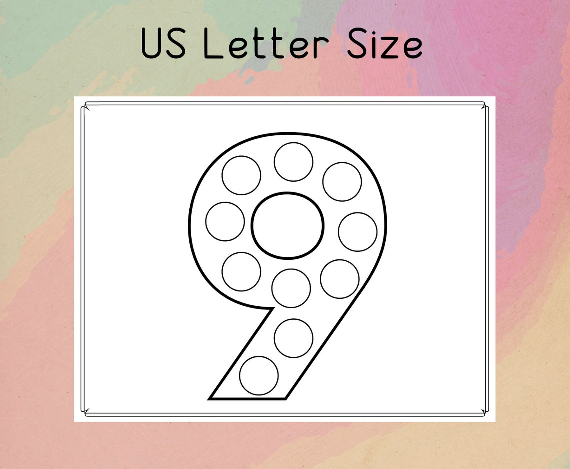 Printable Do-a-dot Letters and Numbers Worksheets, Dot Marker ...