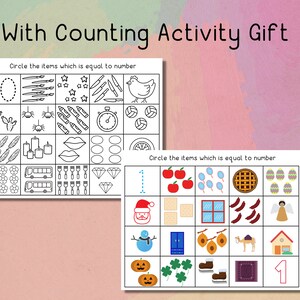 Printable Beginning Sounds Worksheets, Counting Activity, Letters and ...